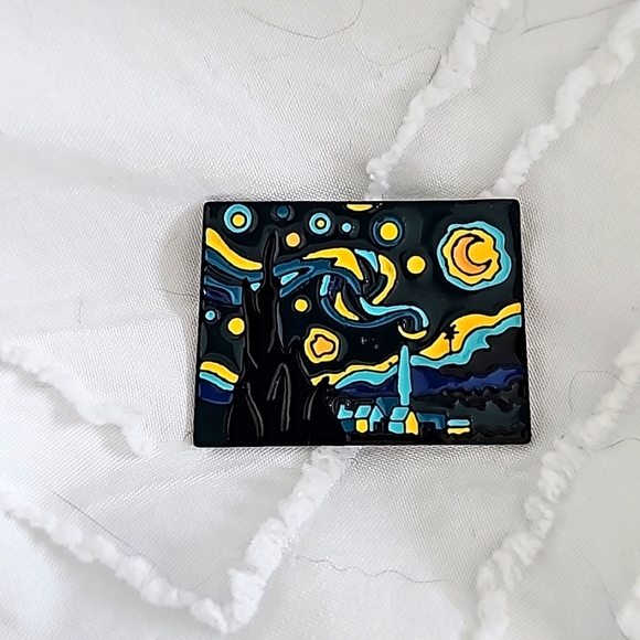 Jewelry | Van Gogh Stary Night Pin | Poshmark